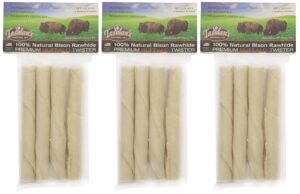 (3 pack) tasman's bison twisters, medium, 4 twists each