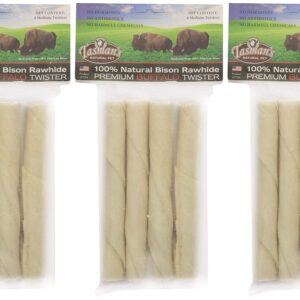 (3 Pack) Tasman's Bison Twisters, Medium, 4 Twists each