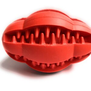 Nibble Pet Products Healthy Teeth Interactive Dog Toy Chew, Red