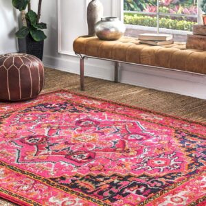 nuLOOM Vintage Mackenzie Accent Rug, 3x5, Violet Pink