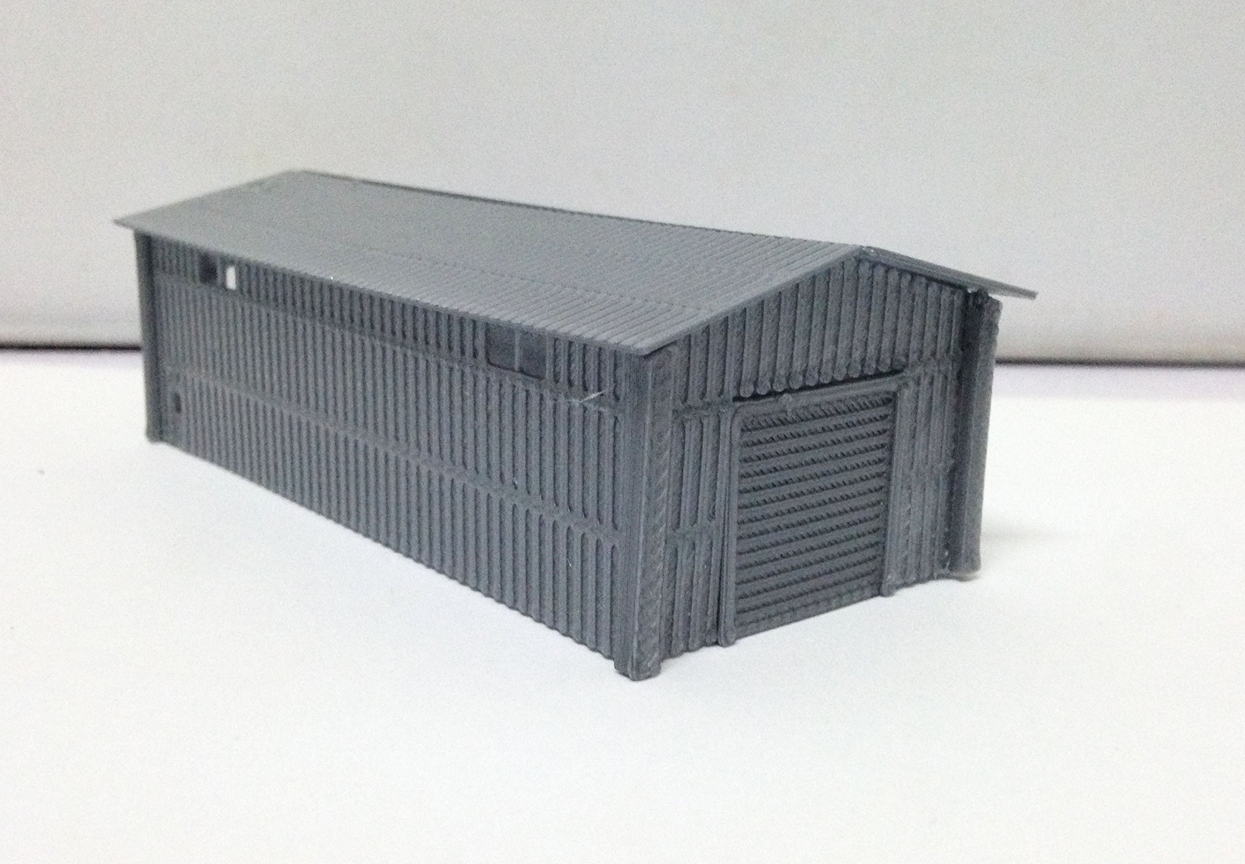 Outland Models Train Large Metal Style Shed for Warehouse/Factory Z Scale