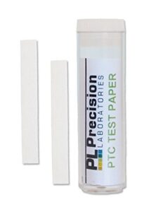 eisco 5pk phenylthiourea ptc test strips, vials of 100 - genetic taste testing - 30µg per strip - ptc test papers