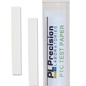 EISCO 5PK Phenylthiourea PTC Test Strips, Vials of 100 - Genetic Taste Testing - 30µg Per Strip - PTC Test Papers