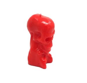 circuitoffice skull candle in red