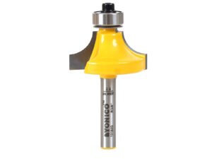 yonico 13164q 3/8-inch radius round over edge forming router bit 1/4-inch shank