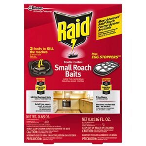 raid double control small roach baits plus egg stopper 0.63 ounce (pack of 1)