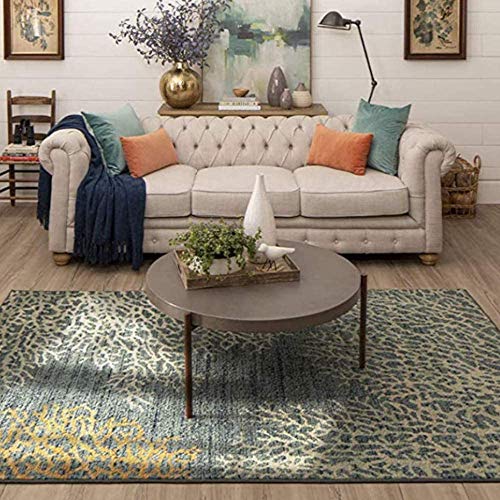 Mohawk Home Coral Reef Coastal Area Rug, 7'6"x10', Blue