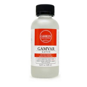 gamblin gamvar pict varnish satin, clear, 4.2oz