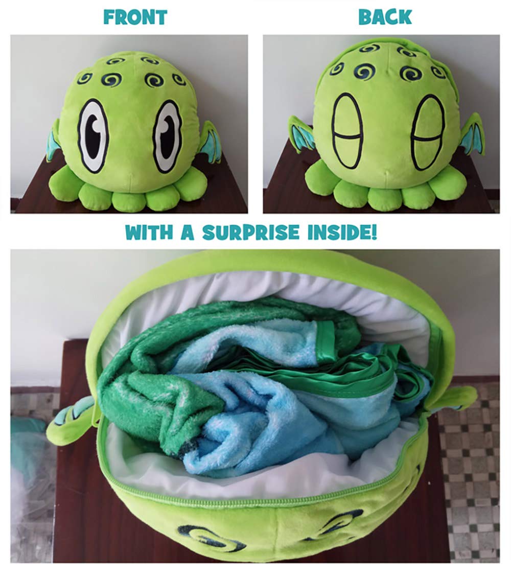 C is for Cthulhu Blanket-Stuffed Plush Pillow