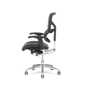 X-Chair X4 High End Executive Chair, Black Leather - Ergonomic Office Seat/Dynamic Variable Lumbar Support/Floating Recline/Stunning Aesthetic/Adjustable/Perfect for Office or Boardroom