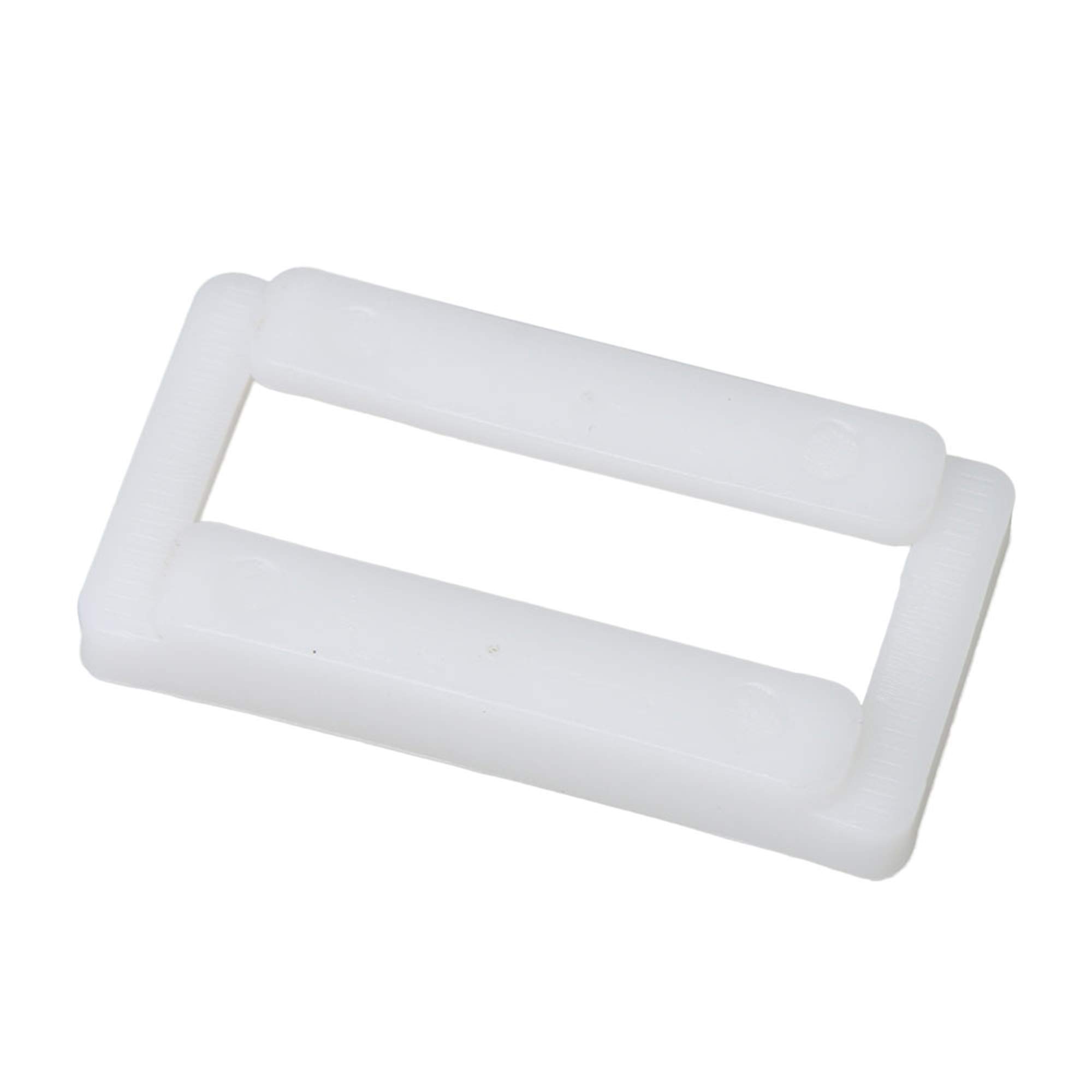 RDEXP 2 Pairs White Plastic Toilet Seat Cover Hinge Blind Hole Rectangular Bolts with Nuts Washers