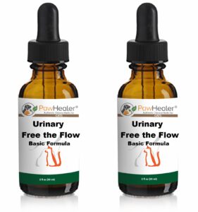 pawhealer bladder stones/crystals: urinary free the flow: basic formula - herbal liquid herbs for cats - 2 fl oz (59 ml) - buy more save more (2 bottles)