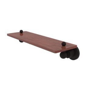 allied brass ap-1-16-irw astor place collection 16 inch solid ipe ironwood wood shelf, oil rubbed bronze