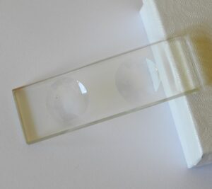 5mm thick microscope slide double concave, deep well for aquatic specimens