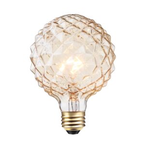 globe electric 84637 designer 40w crystal design bulb