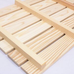 Ichihara Wood Workshop Slatted Wooden Bath Slatted Wood Water Cedar Medium 33.5 x 18.5 x 1.6 inches (85 x