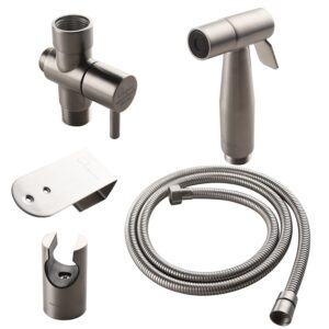 ownace brushed nickel hand held bidet sprayer qualitied stainless steel diaper sprayer shattaf complete set for bidet toilet bathroom