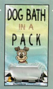 dog bath in a pack - largest bath and grooming dog wipes - individual packsnew perfect for travel or when on the go 20ct.