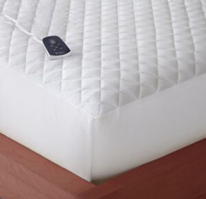 thermee micro flannel electric mattress pad, twin, white