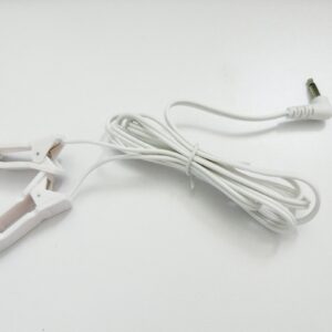 2pcs Breast & Ear Clip Electrode Lead Wires Jack DC 3.5mm Replacement Cables (DC Head 3.5mm)