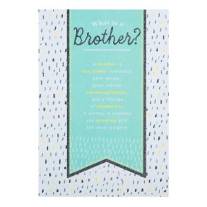 hallmark brother birthday card with love - medium