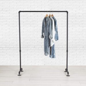 industrial pipe clothing garment rack by william robert's vintage