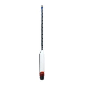 thermco acc8541pc plastic specific gravity hydrometer for liquids heavier than water, 1.200 to 1.420 range, 0.002 division, 300" length