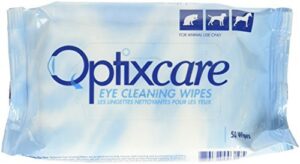 optixcare 50 count eye cleaning wipes for animals by optixcare