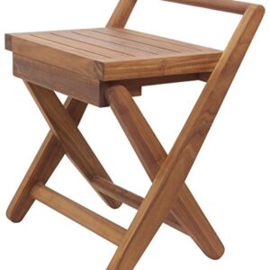 AquaTeak Spa Mantis Folding Teak Chair