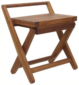 aquateak spa mantis folding teak chair