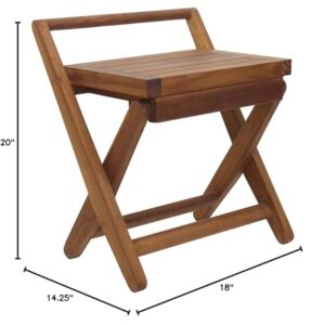 AquaTeak Spa Mantis Folding Teak Chair