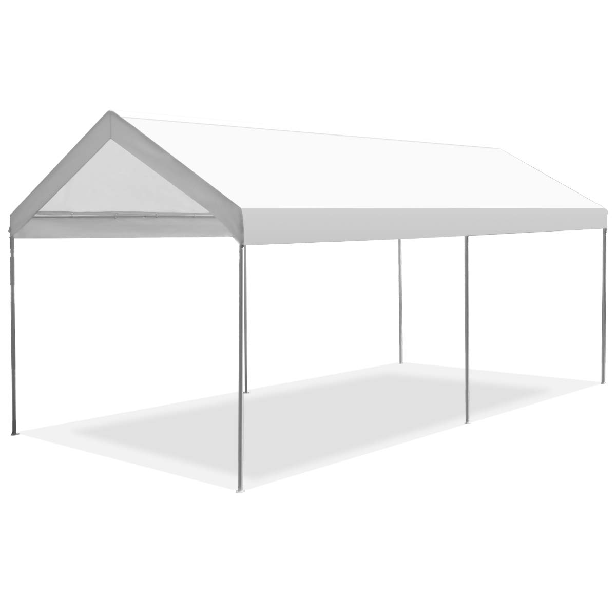 Tangkula Carport 10 x 20 Heavy Duty Portable Car Canopy All-Purpose Water-Resistant Carport Outdoor Party Canopy Garage Cover Instant Shelter