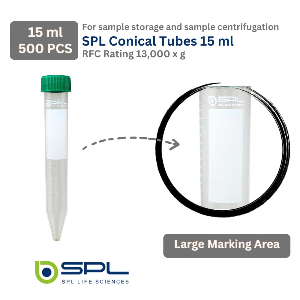 SPL 15 ml Conical Centrifuge Tubes Sterilized with PP Racks,DNase/RNase - Free, 25 Tubes x Rack (1 Rack)