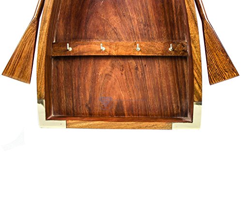 Nagina International Nautical Handcrafted Boat Key Cabinet with Key Hooks | Maritime Home Decor Products