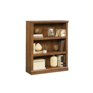 pemberly row 3 shelf bookcase in oiled oak