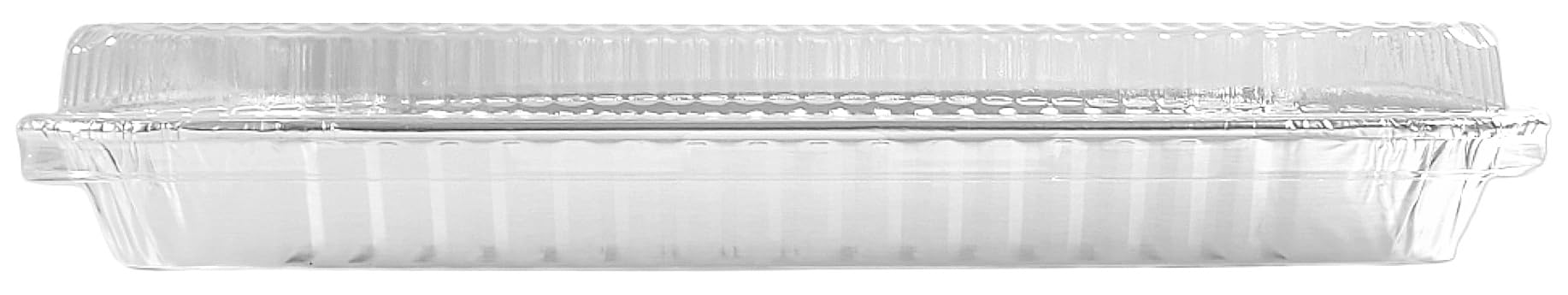 Handi-Foil 1/4-Size (Quarter) Sheet Cake Aluminum Foil Pan w/Clear Dome Lid (Pack of 25 Sets)