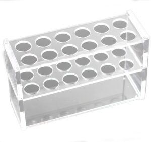 preamer 12 sockets clear acrylic test tube rack for 10ml test tubes