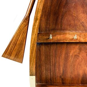 Nagina International Nautical Handcrafted Boat Key Cabinet with Key Hooks | Maritime Home Decor Products