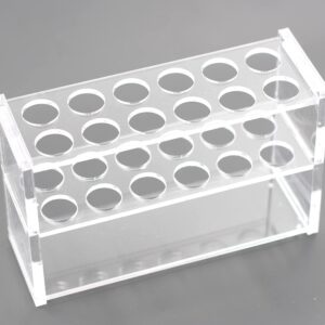 Preamer 12 Sockets Clear Acrylic Test Tube Rack for 10ML Test Tubes