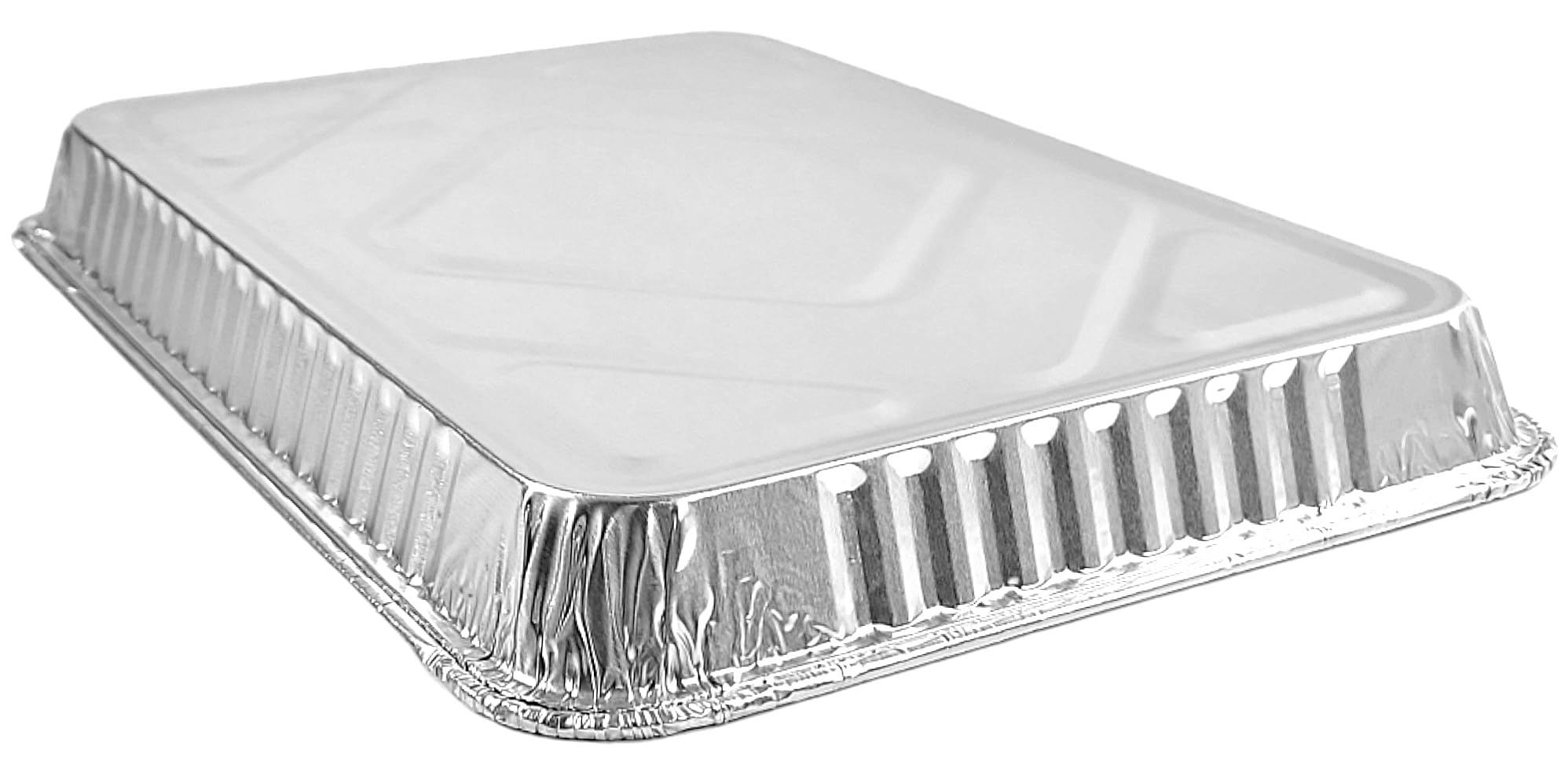 Handi-Foil 1/4-Size (Quarter) Sheet Cake Aluminum Foil Pan w/Clear Dome Lid (Pack of 25 Sets)