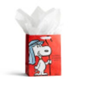 peanuts medium specialty gift bag - christmas - good tidings of great joy