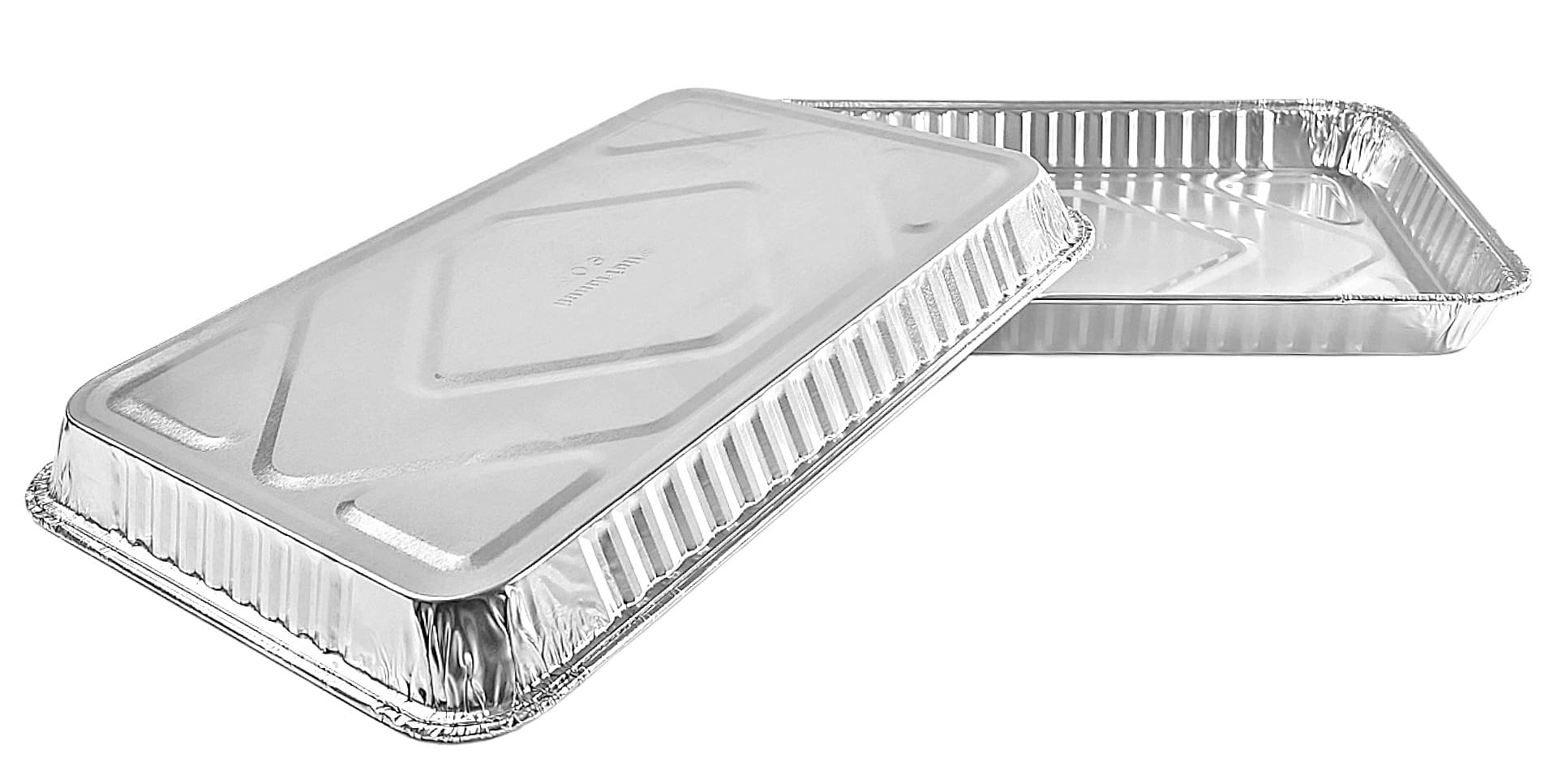 Handi-Foil 1/4-Size (Quarter) Sheet Cake Aluminum Foil Pan w/Clear Dome Lid (Pack of 25 Sets)