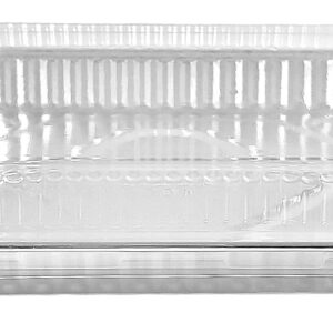 Handi-Foil 1/4-Size (Quarter) Sheet Cake Aluminum Foil Pan w/Clear Dome Lid (Pack of 25 Sets)