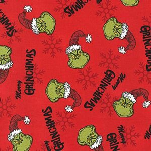 robert kaufman fabrics how the grinch stole christmas red grinch