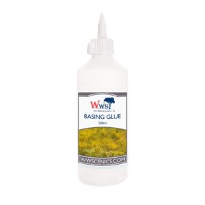 war world scenics static grass basing glue 500ml for model railway dioramas & wargaming terrain