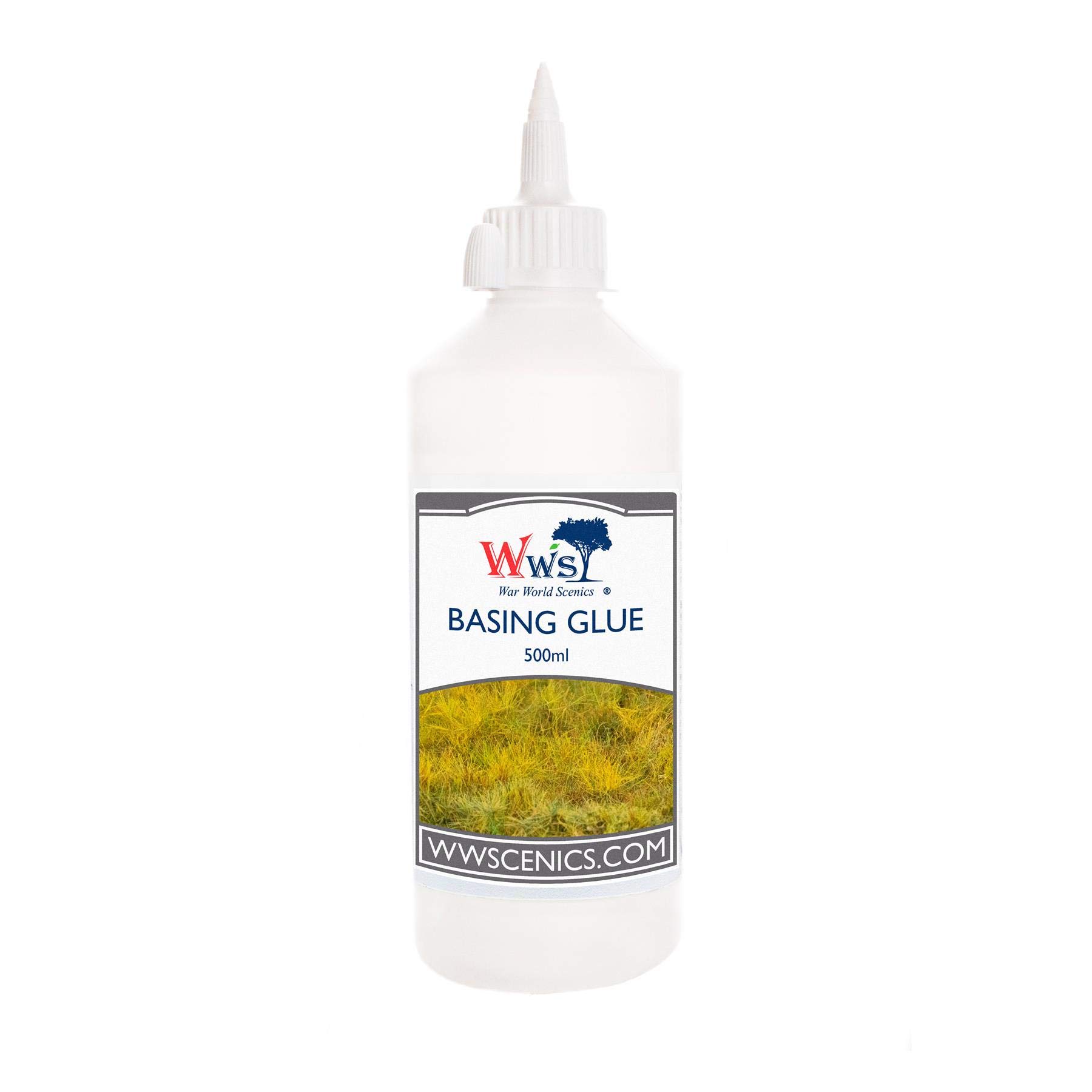 War World Scenics Static Grass Basing Glue 500ml for Model Railway Dioramas & Wargaming Terrain