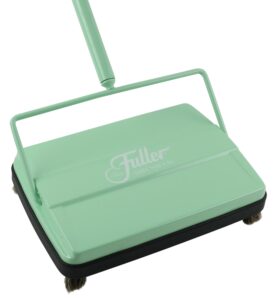 fuller brush 17029 electrostatic carpet & floor sweeper - 9" cleaning path - lightweight - ideal for crumby messes - works on carpets & hard floor surfaces - fresh mint