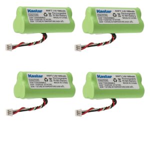 kastar 4-pack aaa 3.6v 1000mah ni-mh rechargeable battery replacement for zebra/motorola symbol 82-67705-01 symbol ls-4278 ls4278-m btry-ls42raaoe-01 ds-6878 cordless bluetooth laser barcode scanner