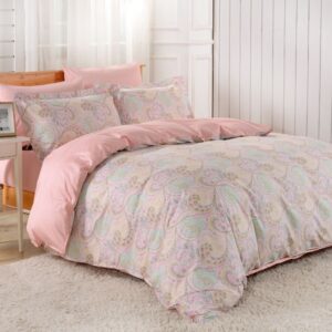 DM622Q Duvet Cover 6 PC Sheets Set, Dolce Mela Corfu Bedding Set