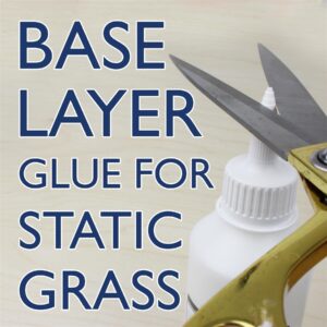 War World Scenics Static Grass Basing Glue 500ml for Model Railway Dioramas & Wargaming Terrain